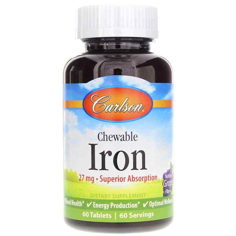 Chewable Iron Grape, Carlson Labs