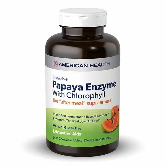 Chewable Papaya Enzyme with Chlorophyll, American Health