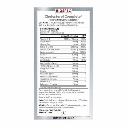 Cholesterol Complete, BioSpec