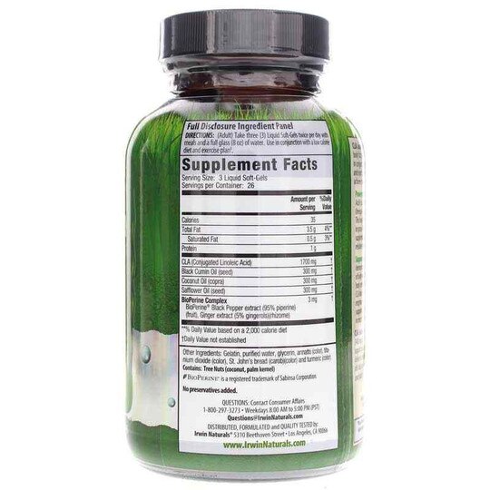 CLA Lean, Irwin Naturals