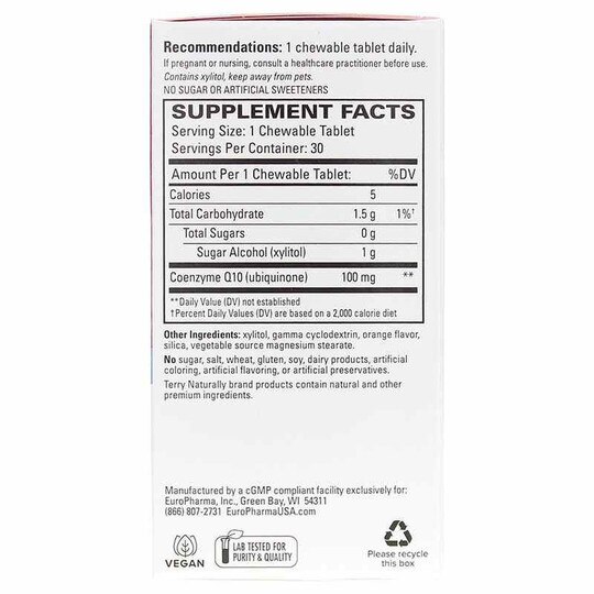 CoQ10 Chewable, Terry Naturally
