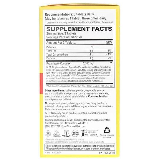 Curamin Extra Strength, Terry Naturally