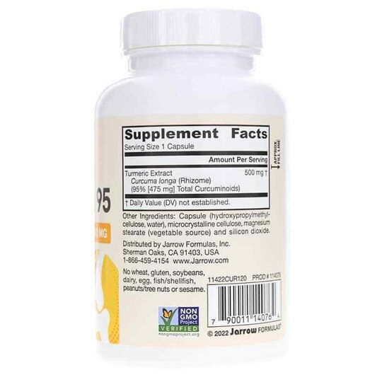 Curcumin 95 500 Mg, Jarrow Formulas