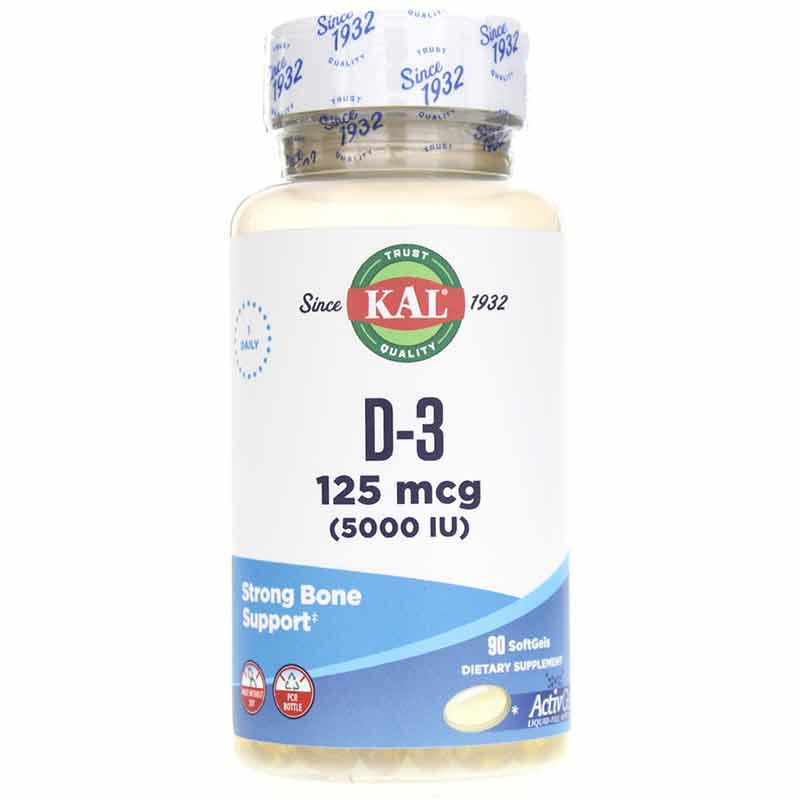 D-3 125 Mcg (5000 IU) ActivGels, Kal