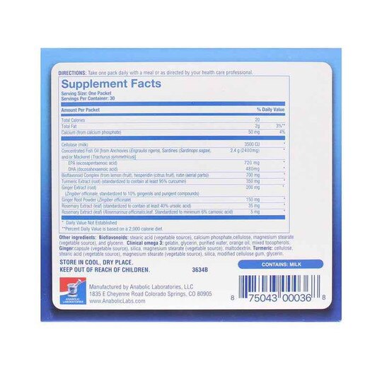 DeFlame Nutrition Pack, Anabolic Laboratories