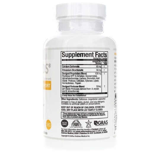 Devigest Advanced Digestive Support, Arthur Andrew Medical