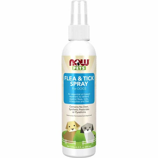 Flea & Tick Spray for Dogs, NOW Foods