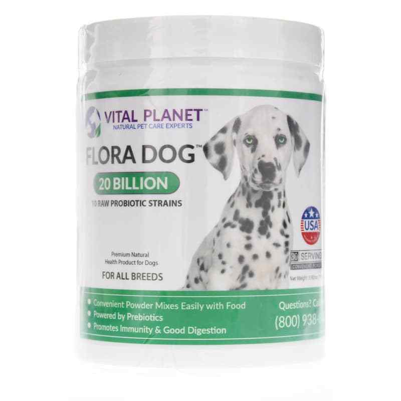 Flora Dog Probiotic 20 Billion CFU Powder , Vital Planet