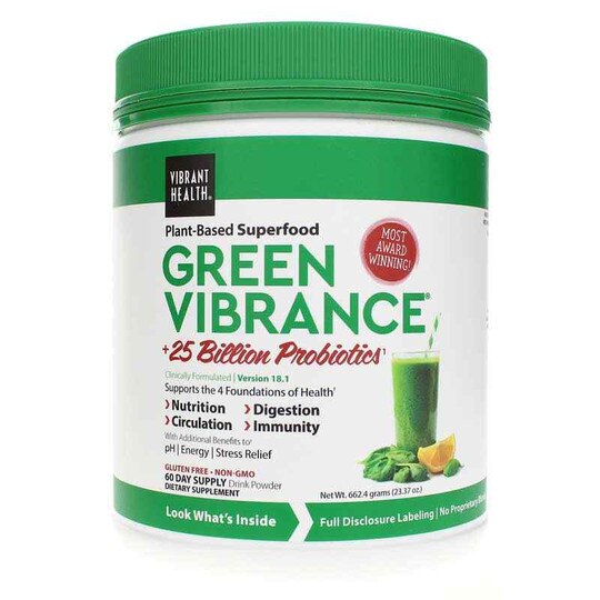 Green Vibrance Plant-Based Superfood Powder, Vibrant Health