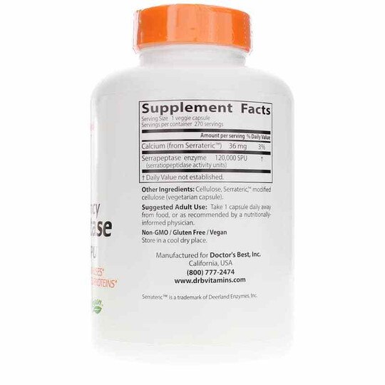 High Potency Serrapeptase, Doctors Best