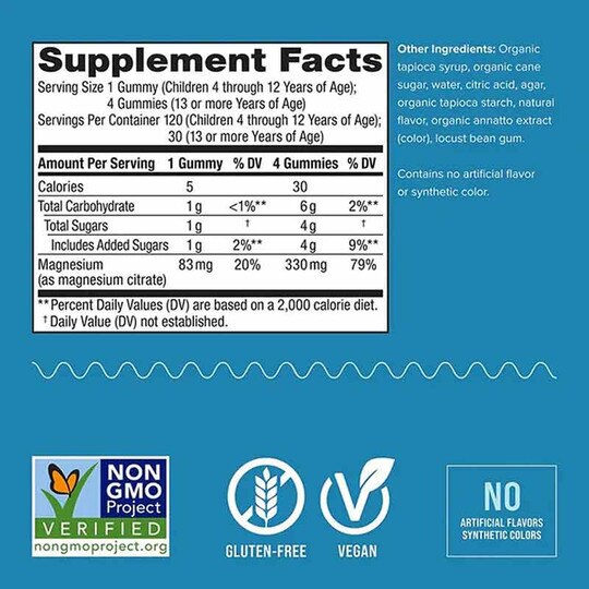 Kids CALM Sweet Citrus Gummies, Natural Vitality