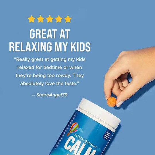 Kids CALM Sweet Citrus Gummies, Natural Vitality