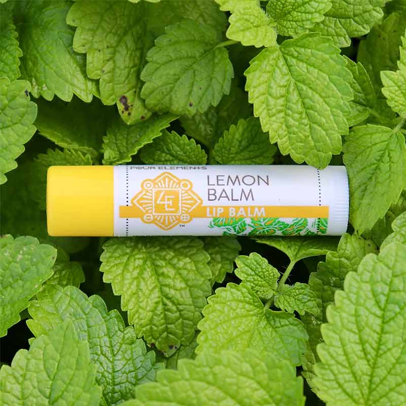 Lemon Balm Lip Balm, Four Elements