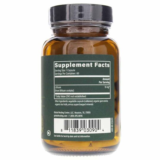 Lithium Orotate 10 Mg, Global Healing