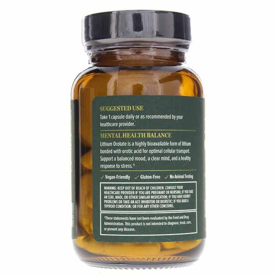 Lithium Orotate 10 Mg, Global Healing
