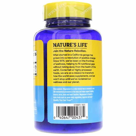 Magnesium 500 Mg, Natures Life