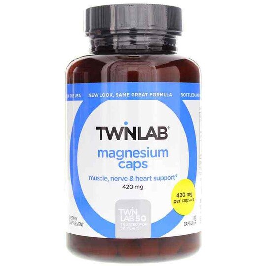 Magnesium Caps 420 Mg, Twinlab
