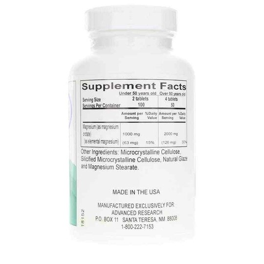 Magnesium Orotate 500 Mg, Advanced Research