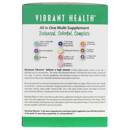 Maximum Vibrance Multi-Supplement Powder, Vibrant Health