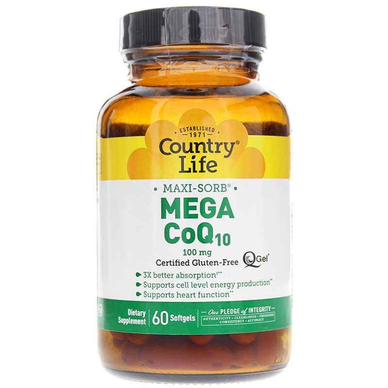 Mega CoQ10 100 Mg, Country Life