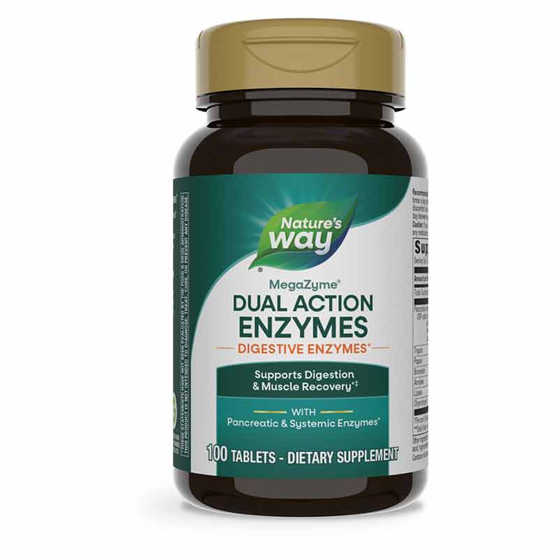 Mega-Zyme 10x Strength Pancreatic Enzymes, Natures Way