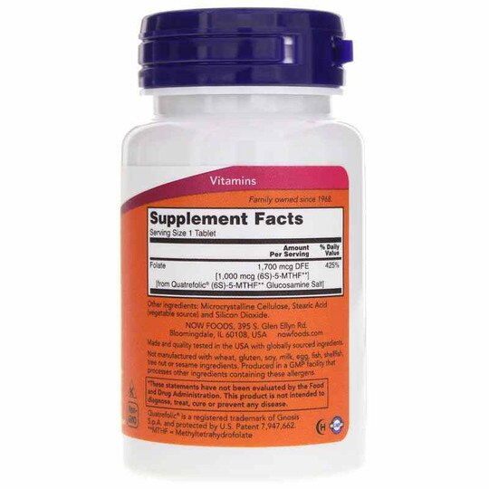 Methyl Folate 1,000 Mcg, NOW Foods
