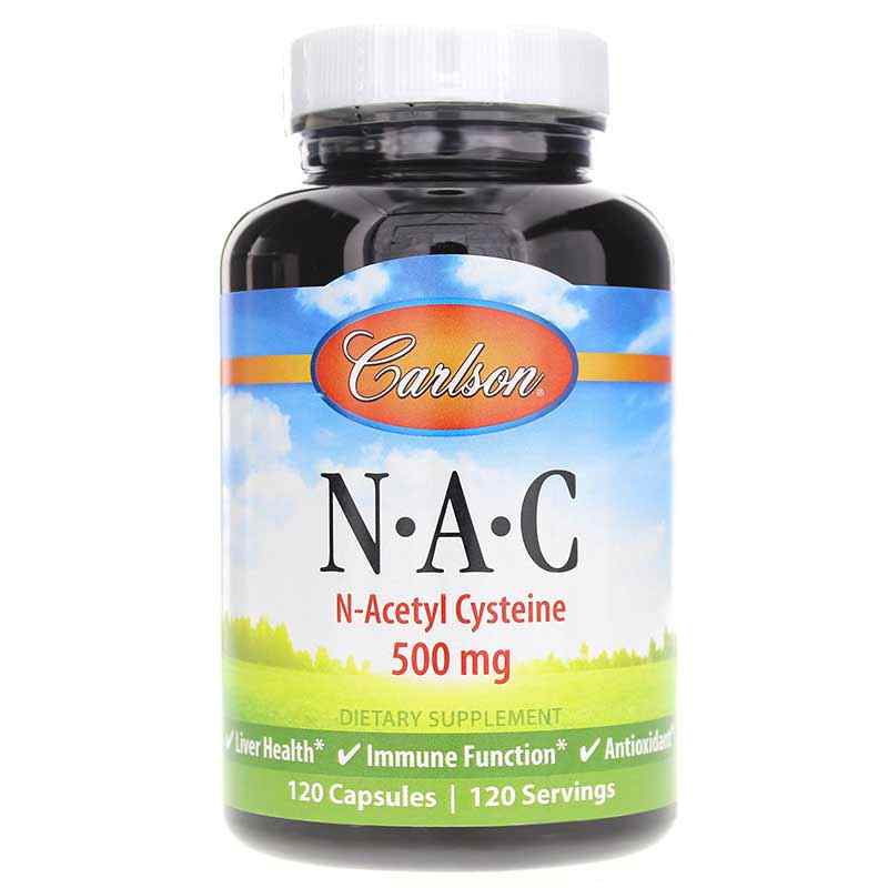 NAC N-Acetyl Cysteine 500 Mg, Carlson Labs
