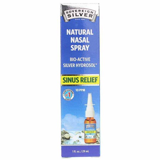 Natural Nasal Spray Bio-Active Silver Hydrosol, Sovereign Silver