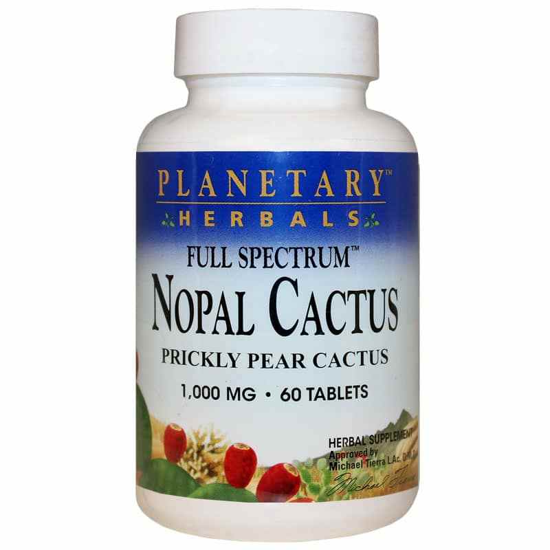 Nopal Cactus 1000 Mg Full Spectrum, Planetary Herbals