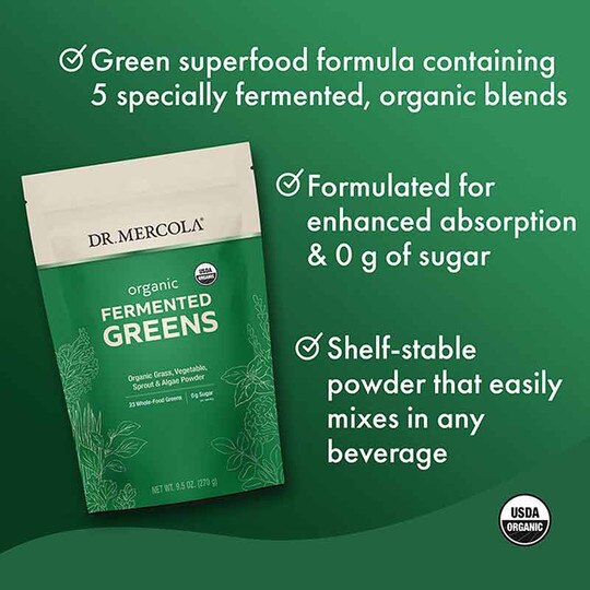 Organic Fermented Greens, Dr. Mercola