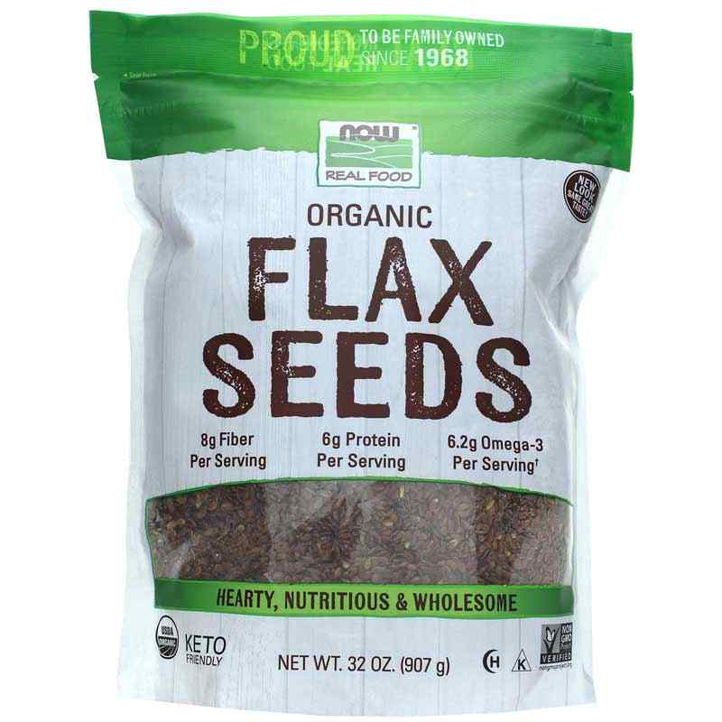 Organic Flax Seeds, NOW Foods