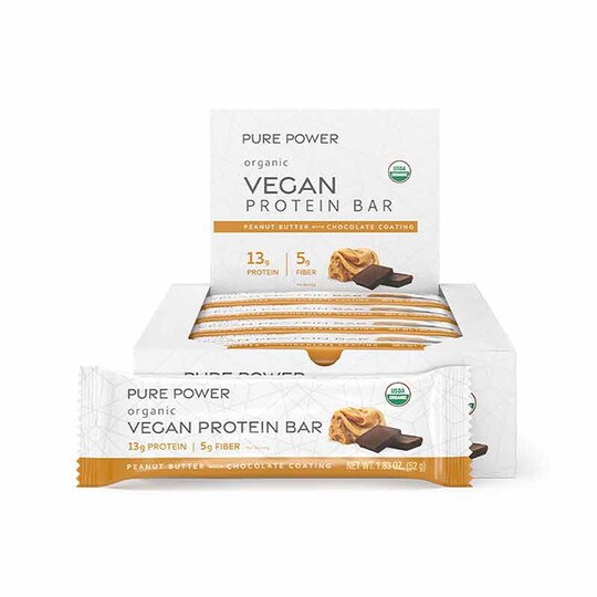 Organic Vegan Protein Bar, Pure Power
