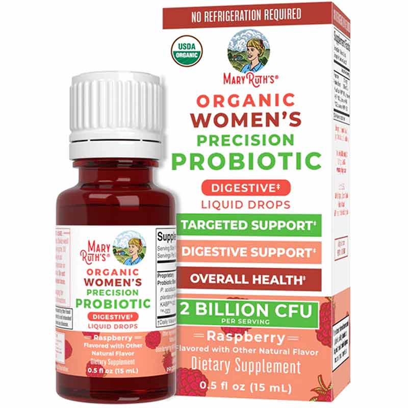 Organic Women's Precision Probiotic Digestive Drops , MaryRuth's Organics