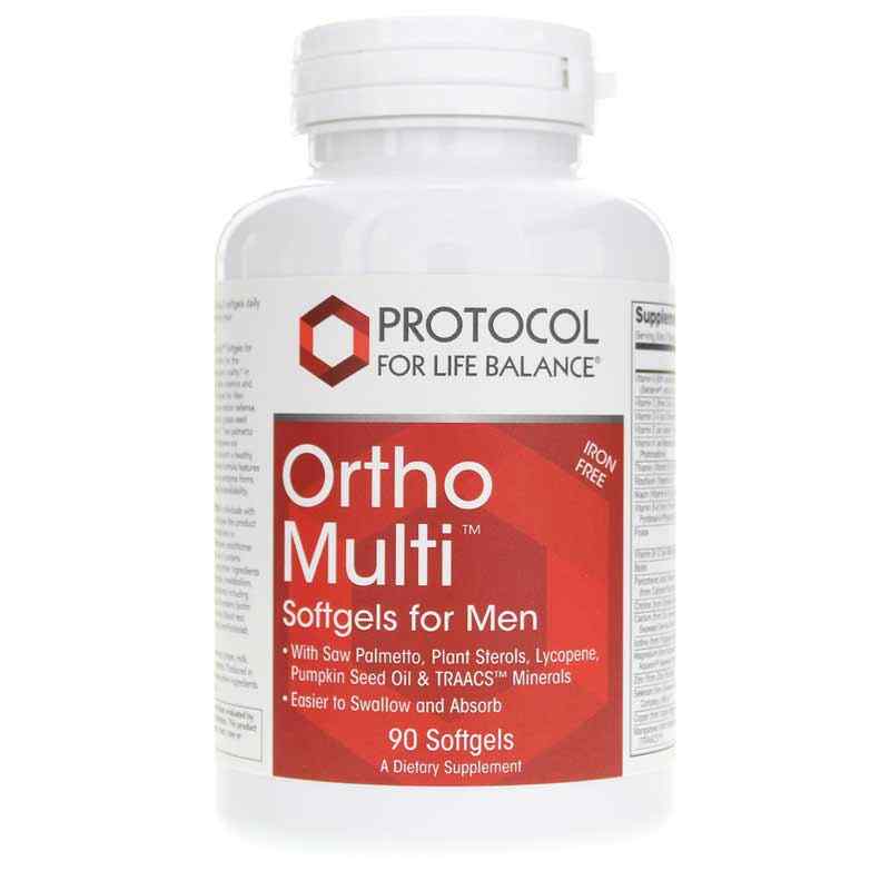 Ortho Multi Softgels for Men, Protocol For Life Balance