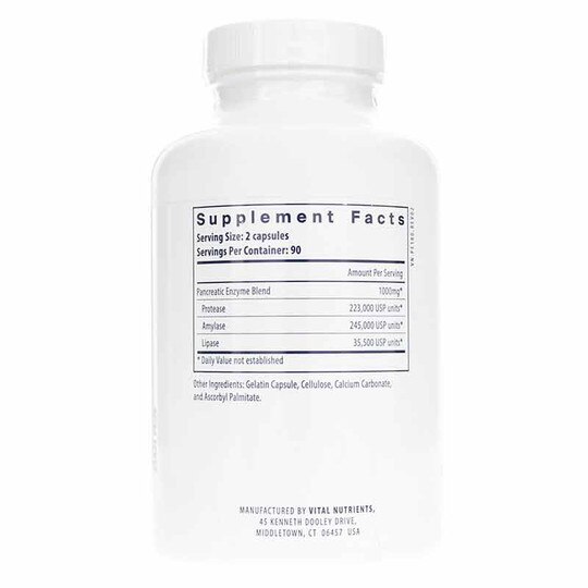 Pancreatic Enzymes 1000 Mg, Vital Nutrients
