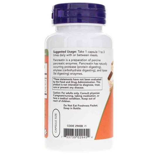 Pancreatin 10X 200 Mg, NOW Foods