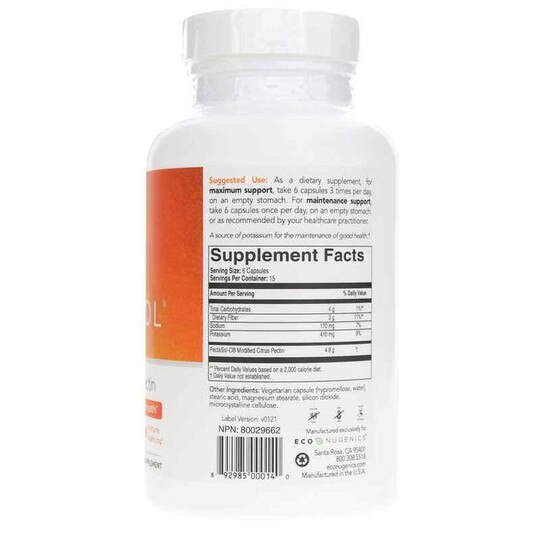 PectaSol Modified Citrus Pectin, ecoNugenics