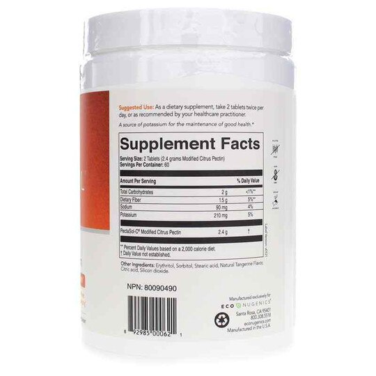 Pectasol Modified Citrus Pectin Chewables, ecoNugenics