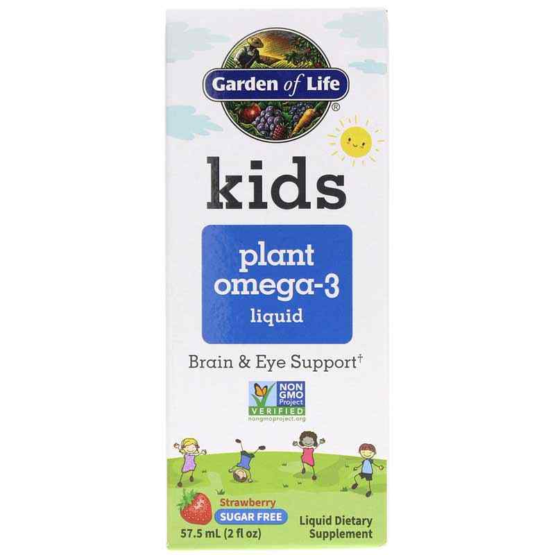 Plant Omega-3 Liquid, Garden of Life Kids
