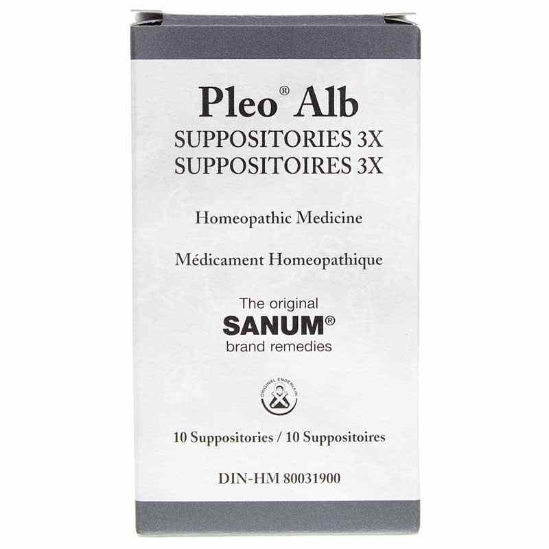 Pleo Alb Suppositories 3X, Sanum