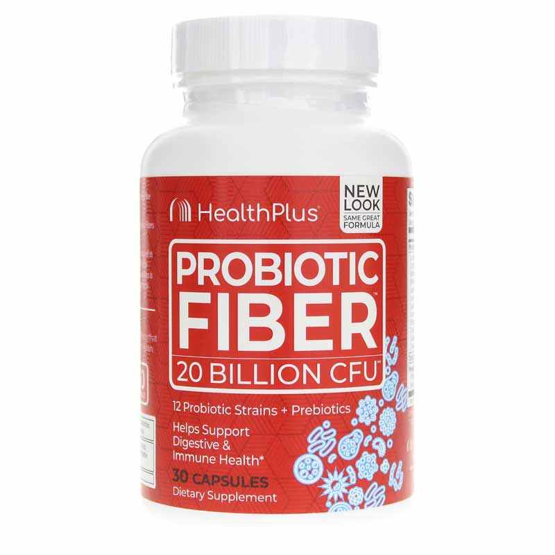 Probiotic Fiber 20 Billion CFU, Health Plus