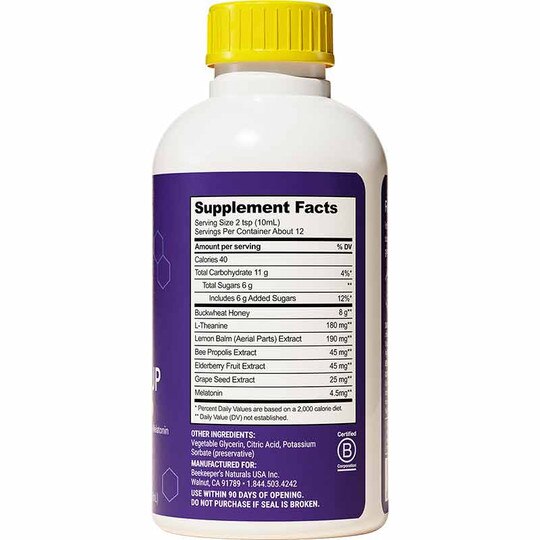 Propolis Cough Syrup Nighttime, Beekeeper's Naturals