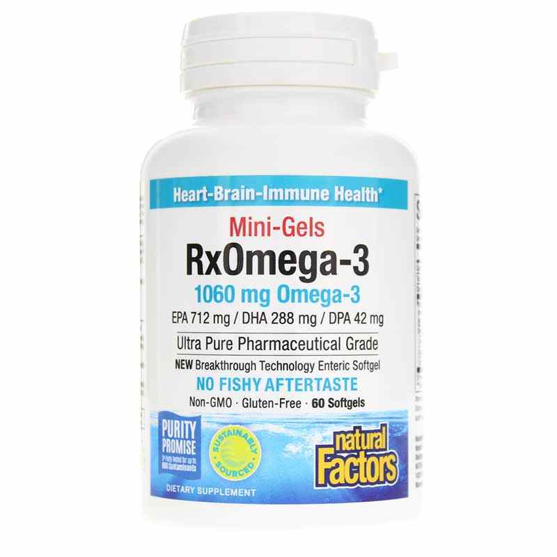 RxOmega-3 Mini Gels, Natural Factors