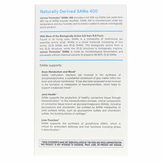 SAMe 400 Mg, Jarrow Formulas