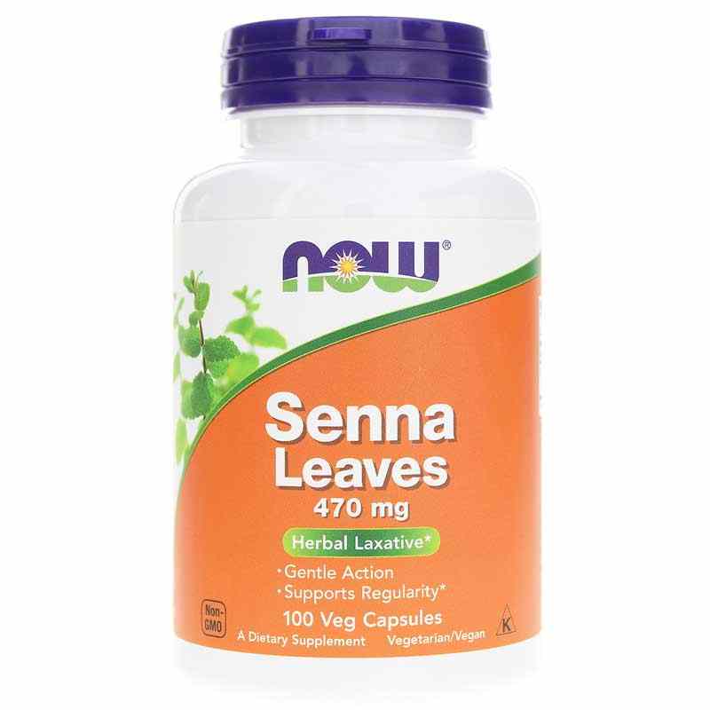 Senna Leaves 470 Mg, NOW Foods