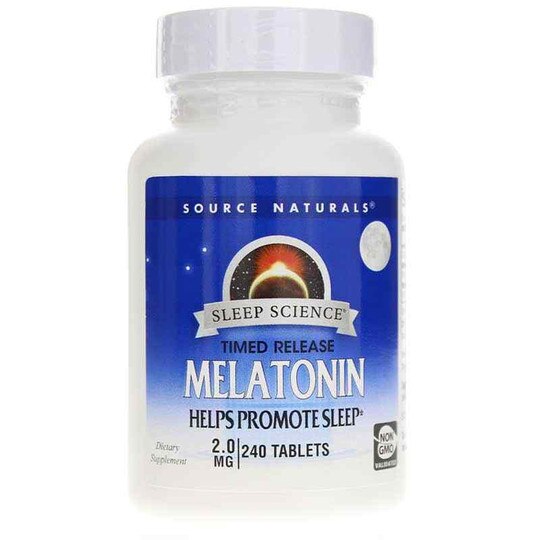 Sleep Science Melatonin 2 Mg Timed Release, Source Naturals