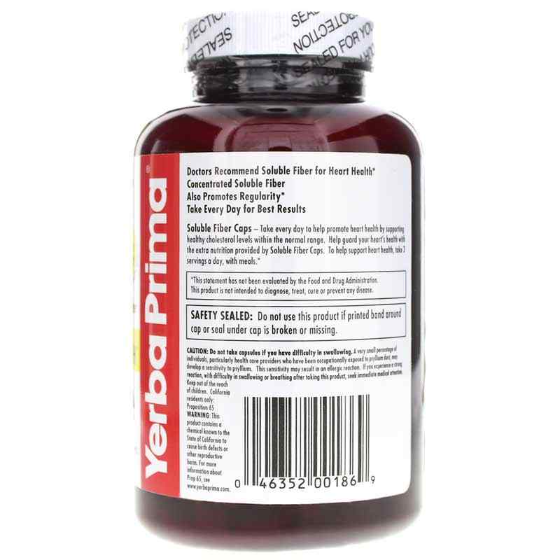 Soluble Fiber Caps, Yerba Prima