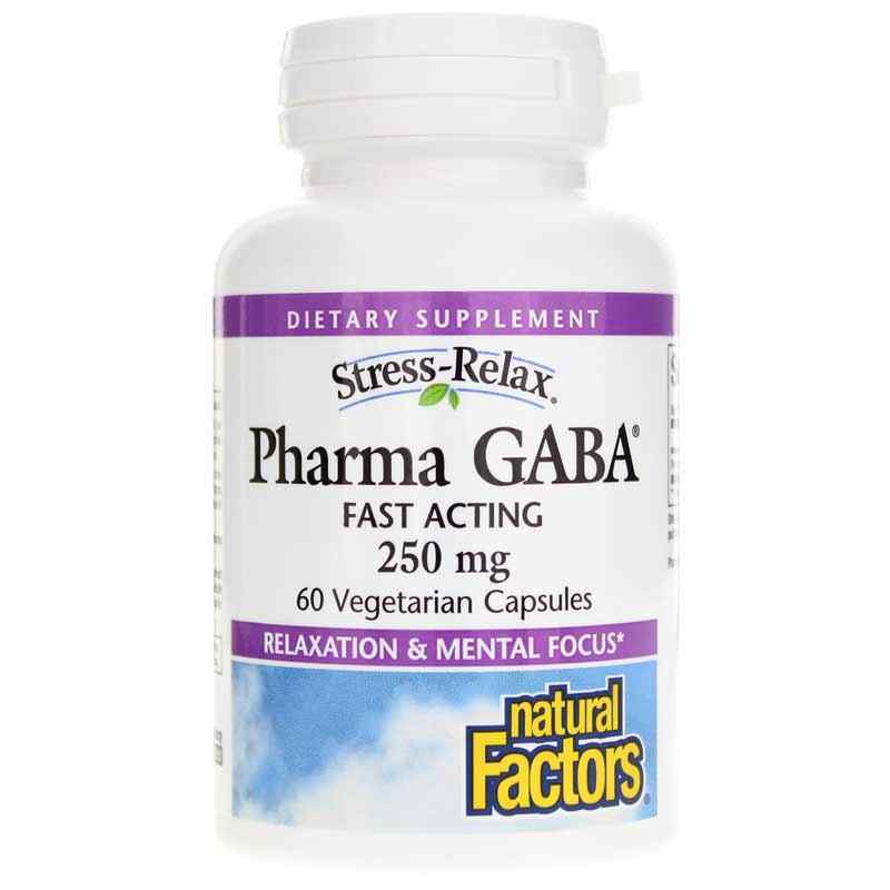 Stress-Relax Pharma GABA 250 Mg, Natural Factors