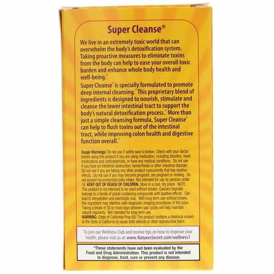 Super Cleanse Tablets, Natures Secret