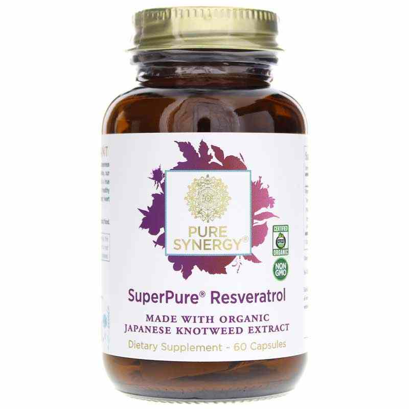 SuperPure Resveratrol Organic Extract Capsules, Pure Synergy